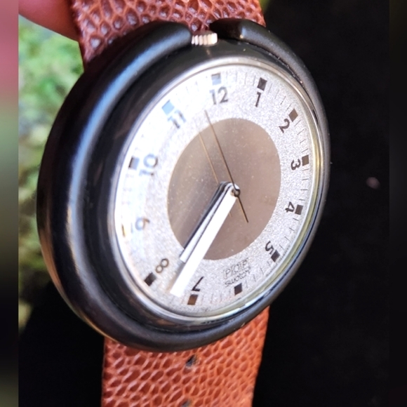Swatch | Accessories | Vtg Pop Swatch 99 France Leather Band Mirror ...